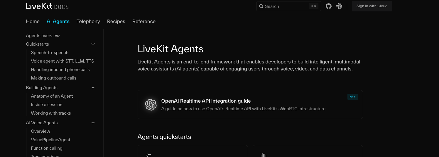 LiveKit Agent+ OpenAI Realtime：实时语音GPT-4O的开源实现，本地化运行OpenAi的Realtime API，可实现实时AI电话、浏览器或app的实时AI语音 ...